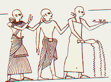 This group of priests have shaved heads